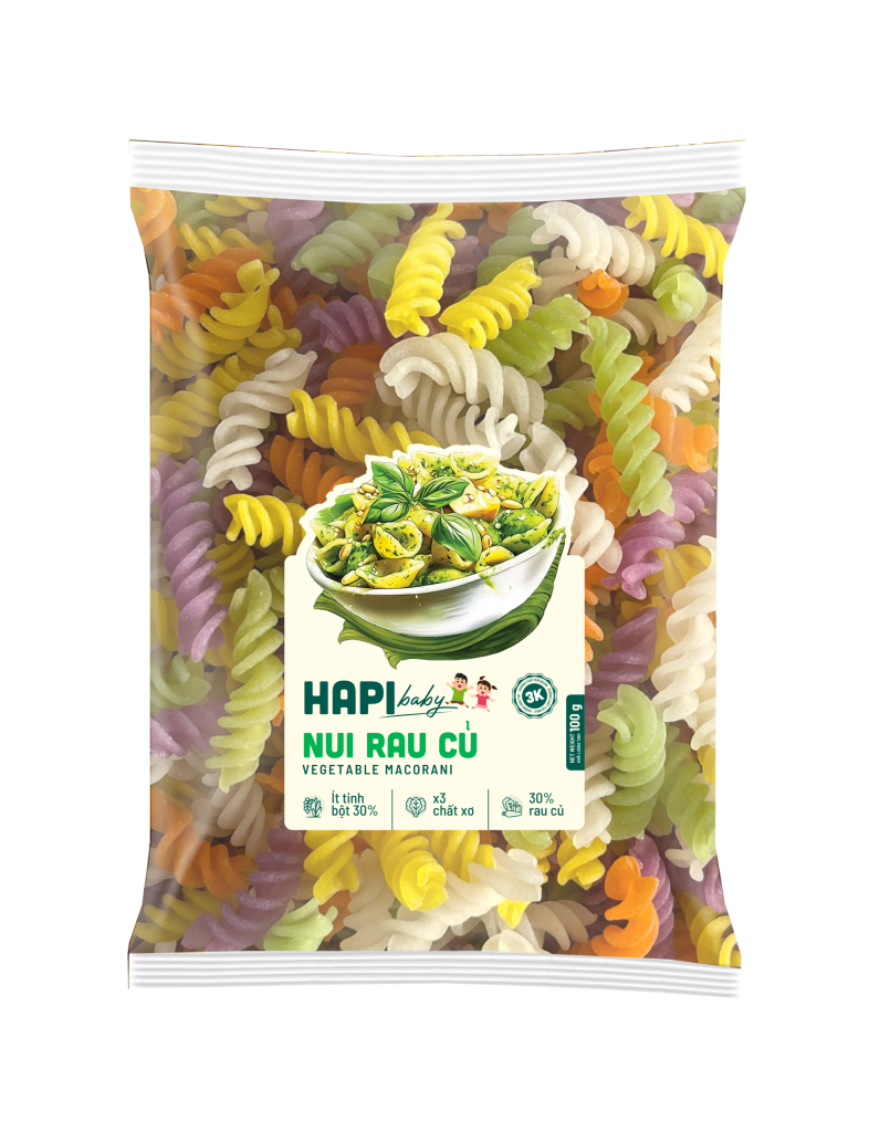 Nui rau củ xoắn HAPI BABY | HAPINUT